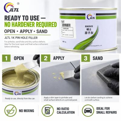 China JLTL 1K Fine Pinhole Filler Putty for Automotive Refinish Repairs, Sanding Imperfections & Surface Defects for sale