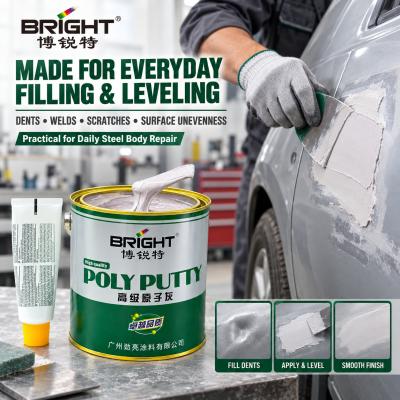 China Bright Fast Strong Auto Body Repair Filler 4kg White Putty For Automotive Workshops for sale