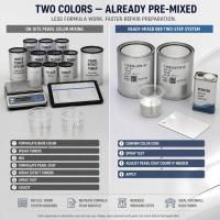 China Toyota 089 Platinum White Pearl Two-Stage Automotive Refinish Paint 1K Ready Mixed Basecoat Pearl Effect Coat for sale