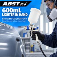 China ABST Pro AB-17S 600ml Gravity Feed Air Spray Gun for Automotive Refinishing and General Painting for sale