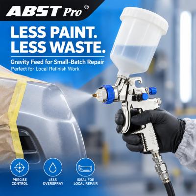 China ABST Pro AB-17S 600ml Gravity Feed Air Spray Gun for Automotive Refinishing and General Painting for sale
