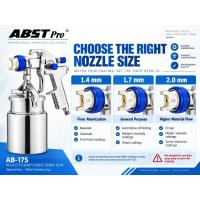 China ABST Pro AB-17S 1000ml Siphon Feed Pneumatic Spray Gun for Automotive Furniture and Industrial Painting for sale