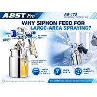 China ABST Pro AB-17S Siphon Feed Air Spray Gun 1000ml for Automotive and Industrial Painting for sale