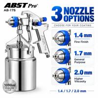 China ABST Pro AB-17S 1000ml Siphon Feed Pneumatic Spray Gun for Automotive Furniture and Industrial Painting for sale