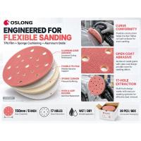 China OSLONG SF520 Soft Film Sponge Sanding Disc 150mm 6 Inch 17 Hole for Automotive Refinishing for sale