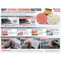 China OSLONG SF520 6 Inch 17 Hole Soft Film Sponge Sanding Disc for Automotive Refinishing for sale