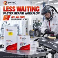 China ZUOTONG ZTC777 Fast Drying 2K Clear Coat 2:1 No Thinner Automotive Refinish Clearcoat for Bumper and Panel Spot Repair for sale