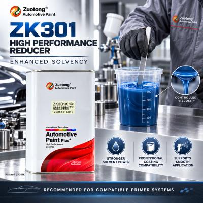 China Zuotong Automotive Thinner Powerful Fast Drying 4L Professional Paint Viscosity Reducer for sale