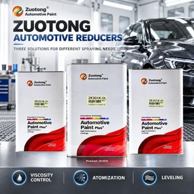 China ZUOTONG ZK103 ZK301 ZK300TM Automotive Paint Thinner General Purpose High Performance Extra Slow Refinish Reducer for sale