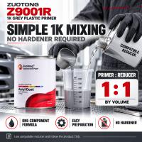 China ZUOTONG Z9001R Grey Automotive Plastic Primer 1K CPP Modified Acrylic for PP ABS Trim Refinishing No Hardener Required for sale