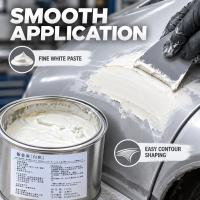 China White Alloy Body Filler 2K Automotive Polyester Putty for Car Body Repair Metal Panel Filling and Surface Leveling for sale