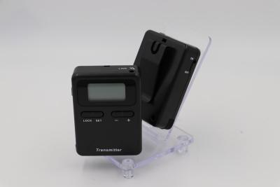 China 008A Black Travel Guide System With Transmitter And Receiver Neck Hanging Type for sale