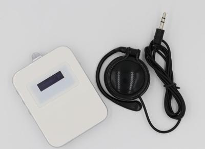 China Eight Languages Tour Guide Audio System , Wireless Guide System 50g Weight for sale