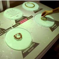China Interactive Showcase Display Cabinets Allows Customers Shopping for sale