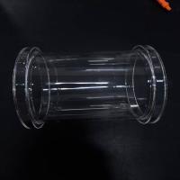 China One-Piece Formed Quartz Flange Tube Ultra High Purity Zero Contamination High Temperature Resistant for Semiconductor Gas Lines for sale