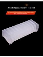 China Heat Resistant Clear Quartz Boat For Industrial Furnace Loading Semiconductor Wafer Thermal Treatment for sale