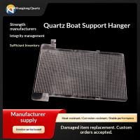 China Transparent Boat Holder Pendant Quartz Plate Chemical Laboratory Photovoltaic Semiconductor for sale