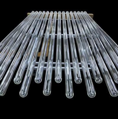 China Sealed One End Quartz Tube Ozone Free Customized High Purity Clear Glass Tubing for sale
