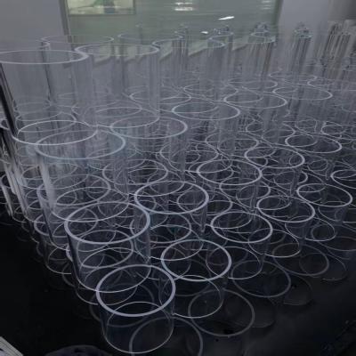 China Customized Clear Quartz Glass Tube 2cm OD Ozone Free Bending Welding Cutting Services for sale