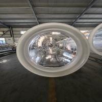China Twin Tube Clear Quartz Furnace Tube with Flange Exhaust Pipe Welding Polished Surface for sale