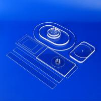 China Transparent UV Glass Sheet Microplate Quartz Glass Plate CNC Processing Cutting and Polishing for sale