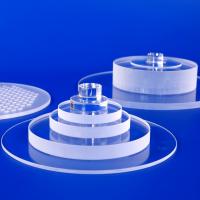 China Customized Fused Silica Quartz Wafer Quartz Glass Disc Sheet Window for sale