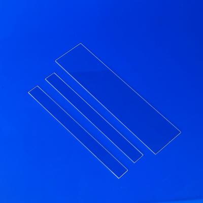 China Custom 0.3-100mm Thickness Clear Natural Fused Quartz Square Plate UV Optical Thin Plate Bending for sale