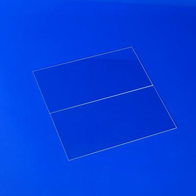 China Fused Quartz Square Glass Plate Bent Temperature Proof Polished Plate Sheet for Vacuum Equipment for sale