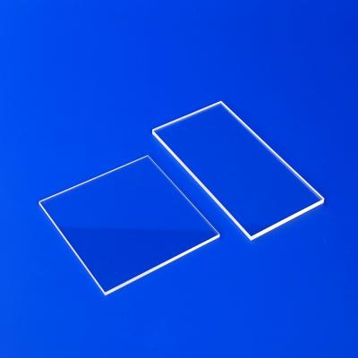 China High Temperature Resistant Translucent Quartz Glass Plate Gold Plated 99.99% Purity Welding Cutting for sale