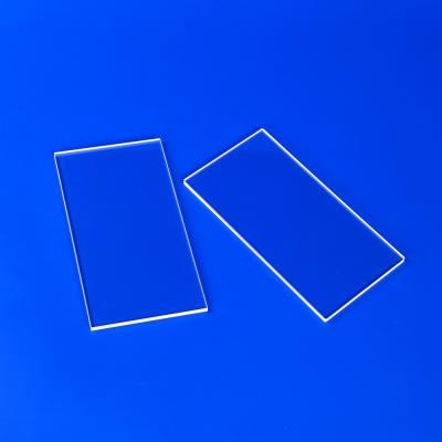 China Clear Silica Fused Quartz Glass Plates Square Optical Thick UV Laser Bending for sale