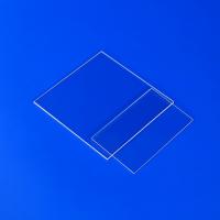 China Clear Silica Fused Quartz Glass Plates Square Optical Thick UV Laser Bending for sale