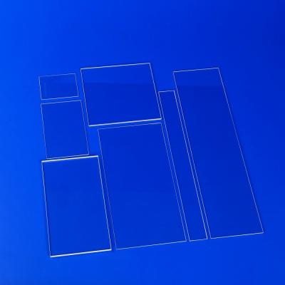 China Customized Heat Resistant Fused Silica Quartz Glass Plate Clear Quartz Glass Substrate for sale