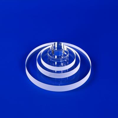 China Various Sizes Clear Quartz Glass Substrate High Temperature Fused Silica Welding Cutting for sale