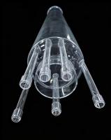 China Transparent Furnace Tubes Quartz Tube Flange Customized Corrosion Resistant for sale