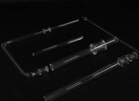 China Large Caliber Clear Quartz Glass Test Tubes High Purity Customized Quartz Tubing for sale
