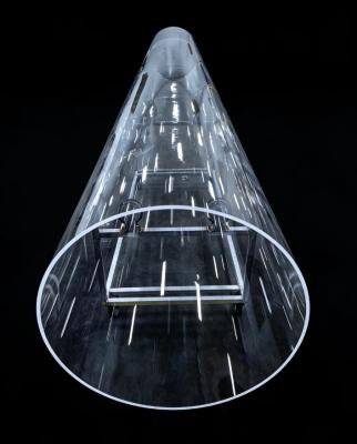 China Clear Quartz Tube Ozone Free Polished Customizable for Heater / Tube Furnace for sale