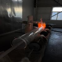 China Heat Resistant Quartz Glass Tube Glass Cylinders Corrosion Resistant Temperature Transparent Tubing for sale