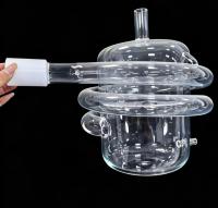 China Laboratory Polished Silica Quartz Glass Tube Laboratory Acid Collection Bottle for sale