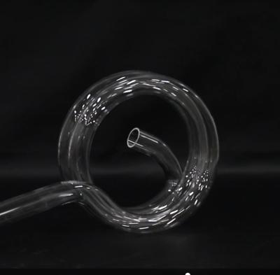 China Special Shape Quartz Spiral Tube Custom High Temperature Resistant Transparent Glass Tubing for sale