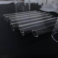 China Polished Quartz Glass Sleeve High Purity Transparent Heat Resistant Glass Tube for Furnace Use for sale