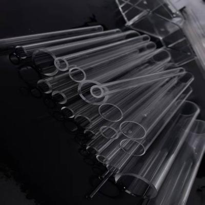China Heat Resistant Quartz Glass Tube Glass Cylinders Corrosion Resistant Temperature Transparent Tubing for sale
