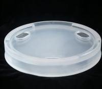 China Perforated Quartz Glass Sheet 99.99% High Purity Customized Transparent Furnace Door for sale