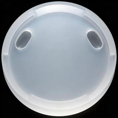 China Precision Frosted Quartz Glass Flanges Fused Quartz Furnace Door Ring Components for sale