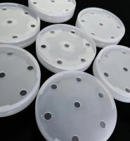 China Photovoltaic Quartz Furnace Door Frosted High Purity High Temperature Quartz Flange for sale