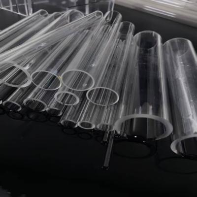 China High Purity Quartz Glass Tube Heat Resistant Borosilicate Glass Tubing Transparent for sale
