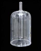 China Transparent Spiral Quartz Glass Tube Condenser Coils Laboratory Acid Collection Bottle for sale