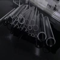 China Custom Size Transparent Quartz Sleeve Heat Resistant Polished Borosilicate Glass Tube for sale