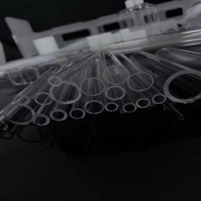 China Anti Corrosion Quartz Twin Tube 2cm Diameter Polished Surface High Ozone Customizable for sale