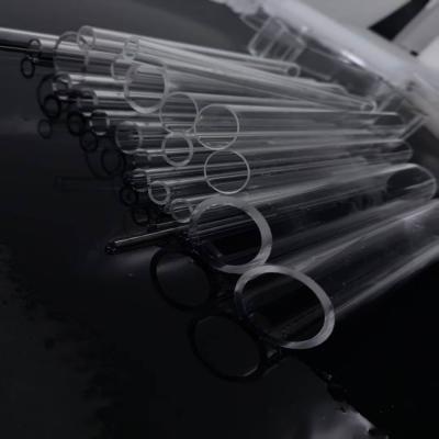 China High Pressure Quartz Glass Tubes Ozone Free Heat Resistant Transparent Fused Silica for sale