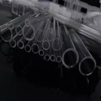 China Round Quartz Glass Tube Corrosion Resistant High Temperature Transparent Custom Size for sale
